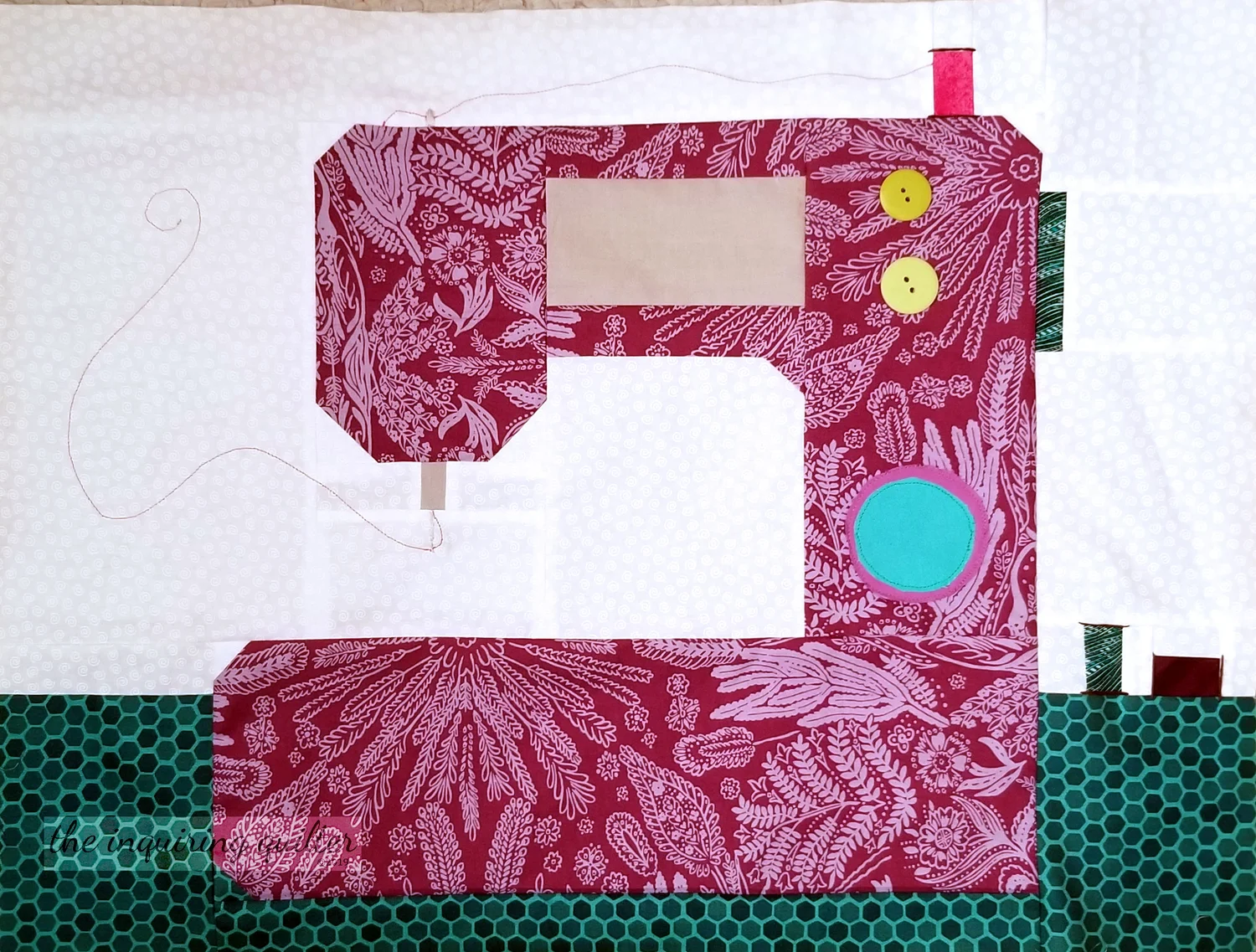 Sew Lets QAL: Block 1 Sewing Machine — The Inquiring Quilter
