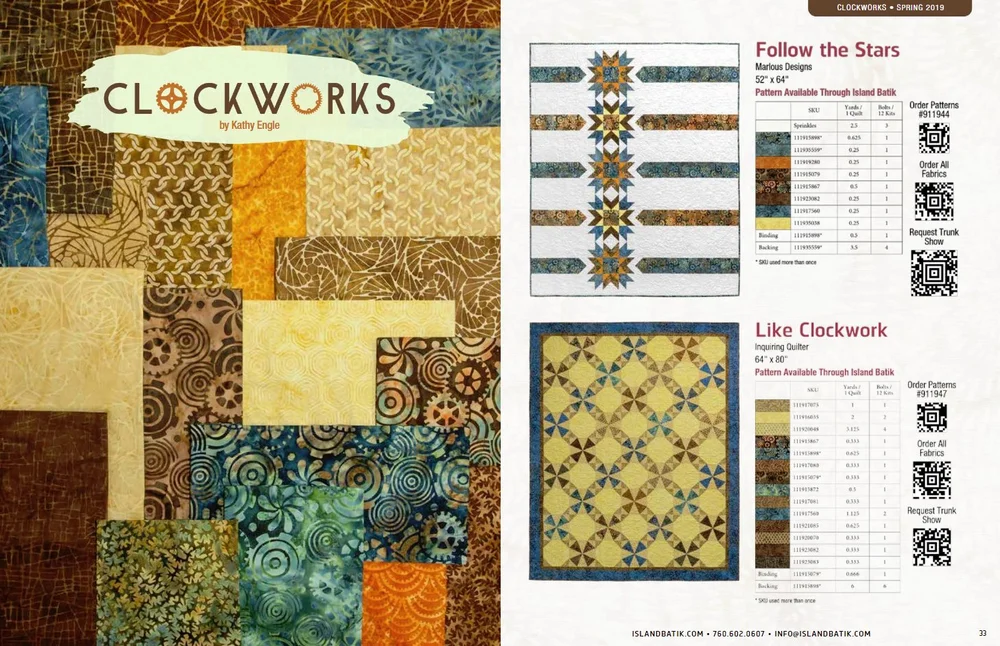 My Latest Pattern for Island Batik! — The Inquiring Quilter