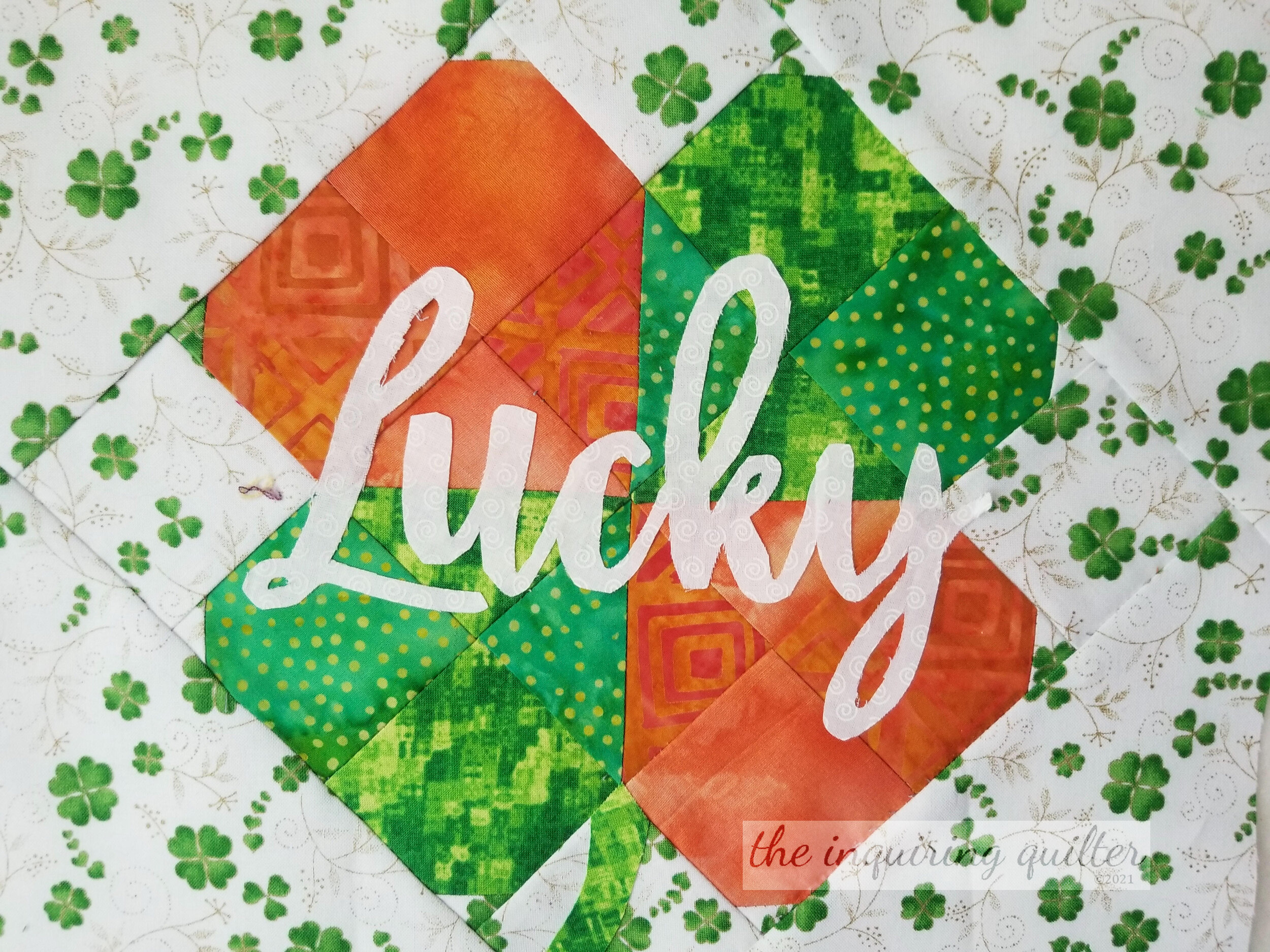 Quilt Block Mania - February is Lucky Charms — The Inquiring Quilter