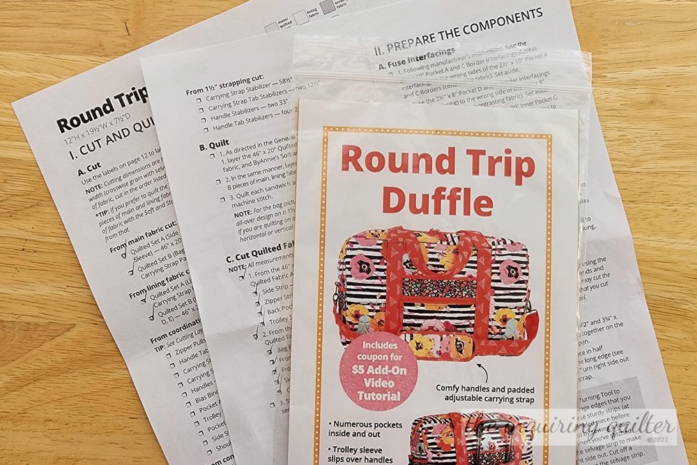 Making a ByAnnie Round Trip Duffle - Part 1 — The Inquiring Quilter