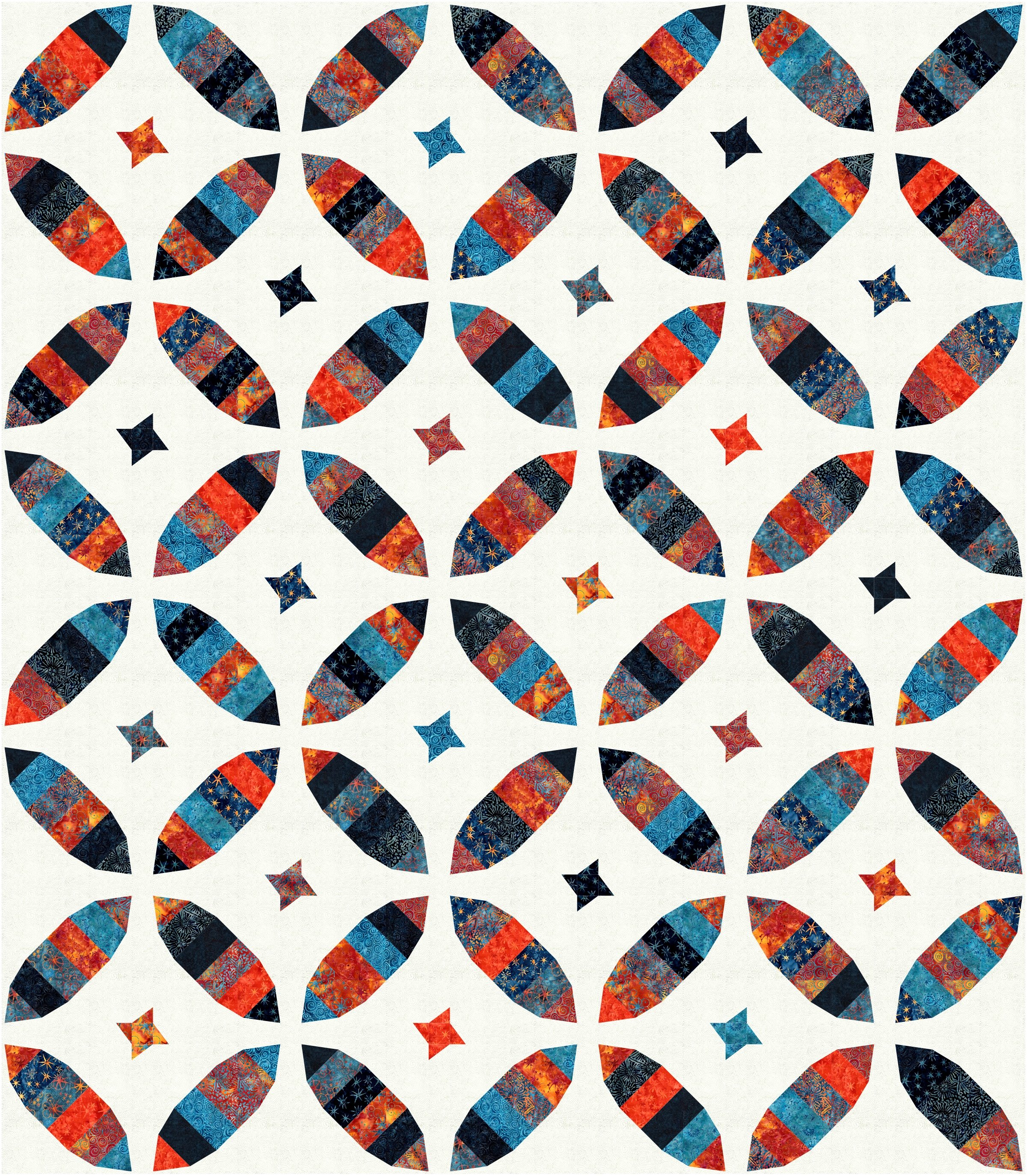Sliced Orange Peel - Printed Pattern — The Inquiring Quilter