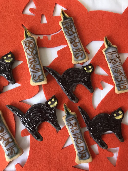 Black Flame Candle and Binx Brown Sugar Cookies — MonsterStewart