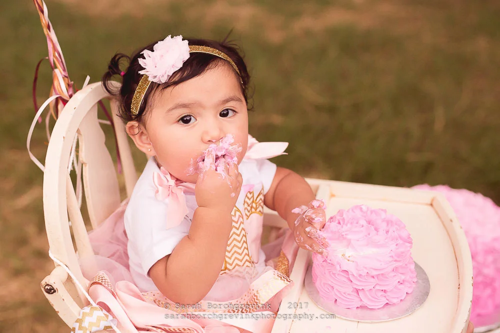 Whimsical & Shabby-Chic Birthday Photos | Houston Baby Photographer