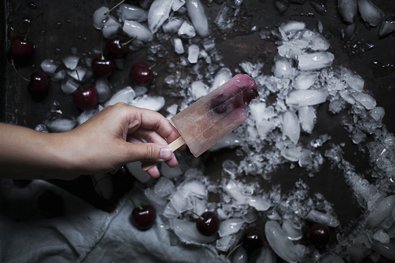Maple, Bourbon and Black Cherry "Old Fashioned" Ice Pops — Bread + Barrow