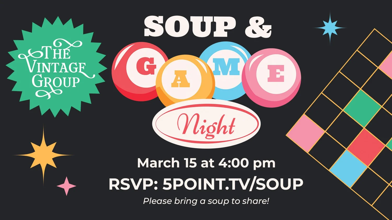 Upcoming Events — 5 Point Church