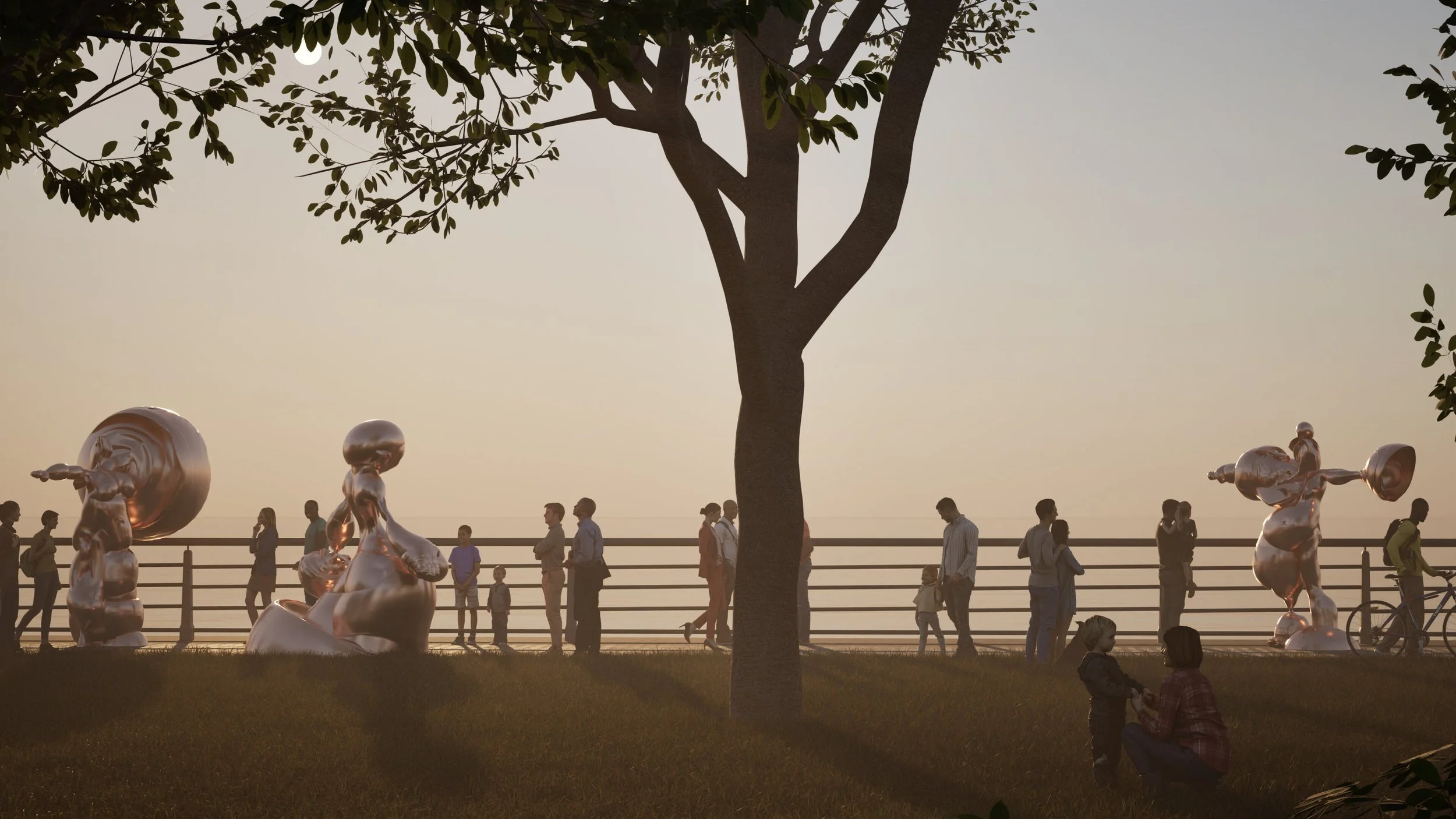 Vitruvian Person: Generative Brainwave Sculptures for Hudson River Park ...