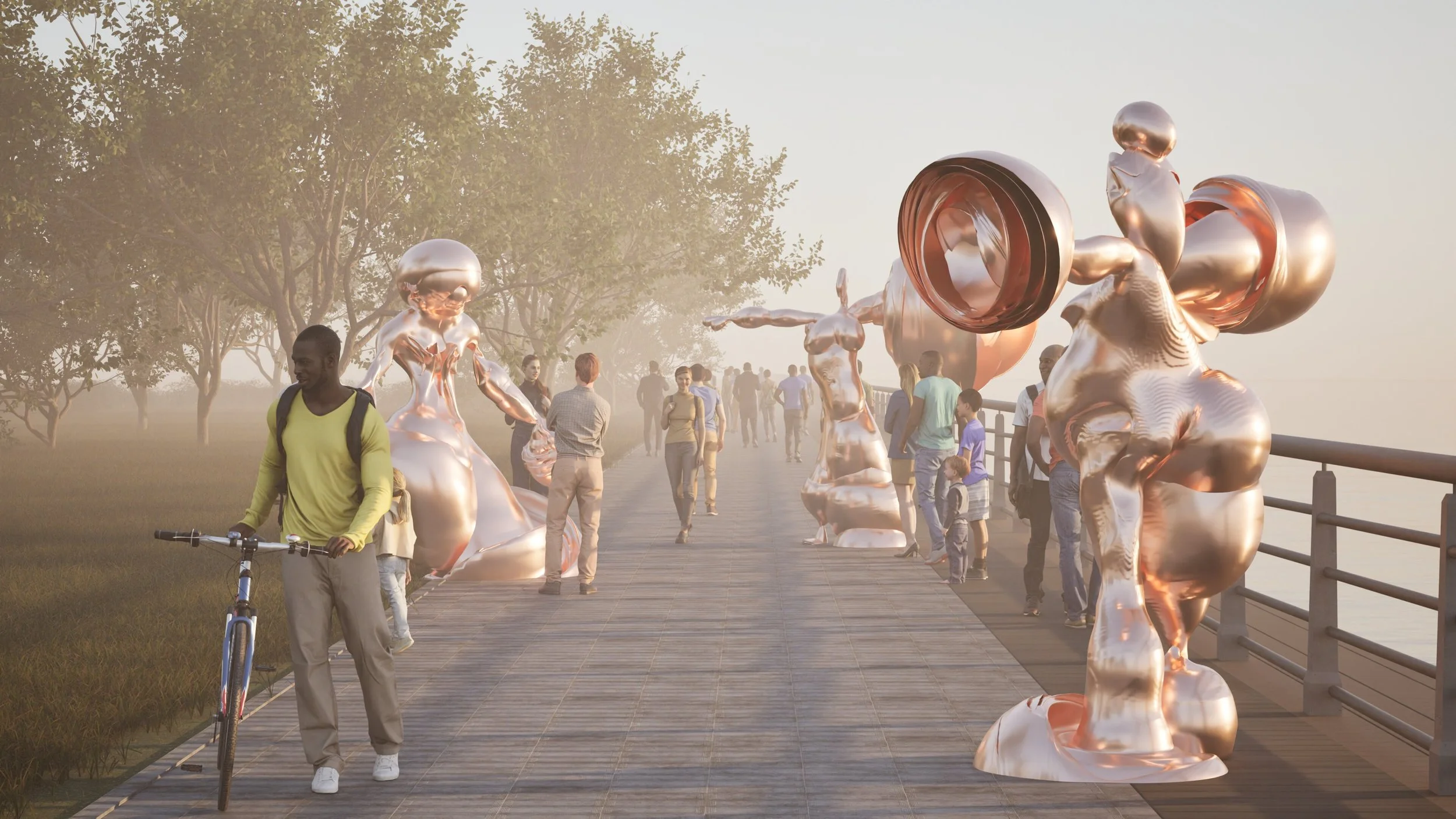 Vitruvian Person: Generative Brainwave Sculptures for Hudson River Park ...
