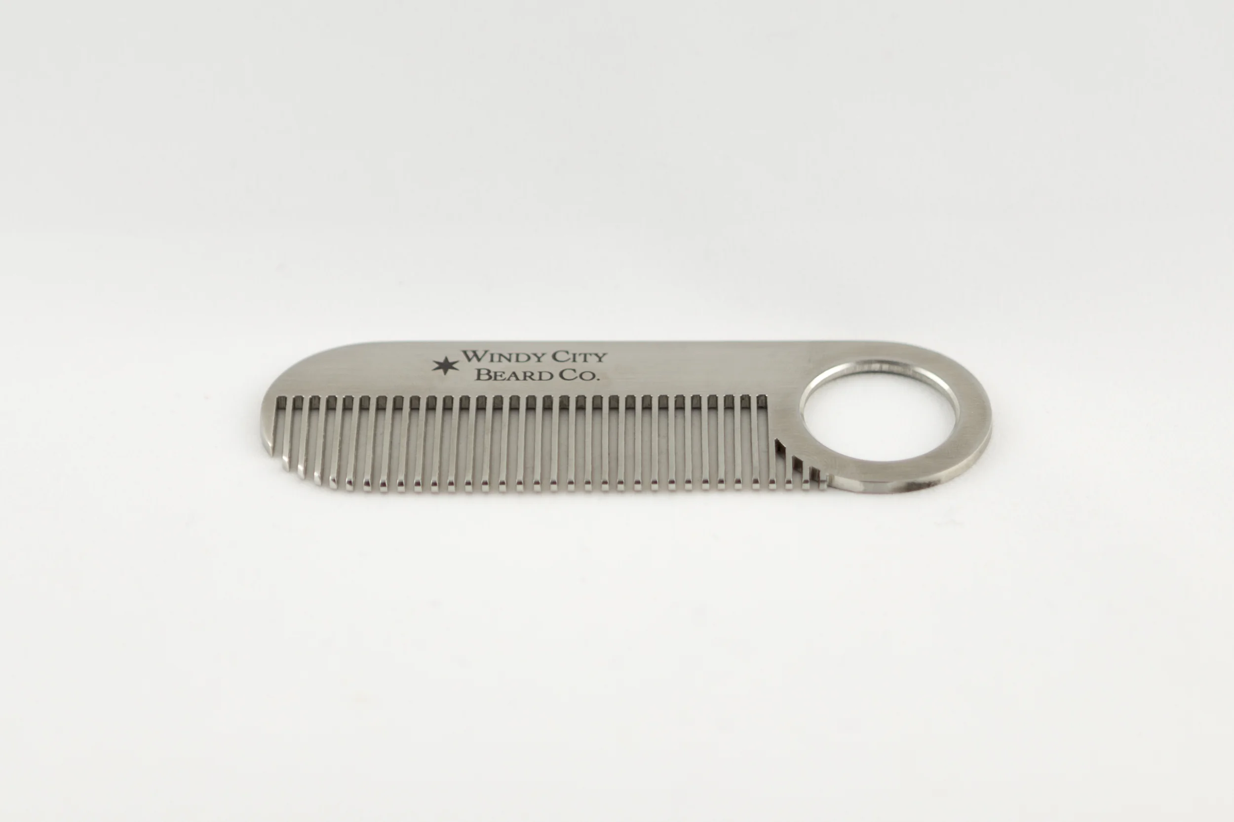 Windy City Beard Co. Stainless Comb No. 2 — WINDY CITY BEARDS