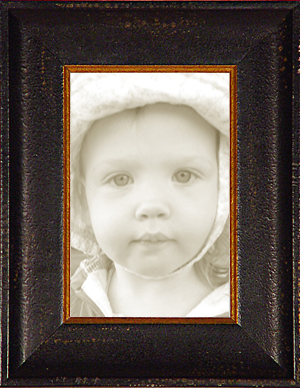 Distressed Black Gold Italian Picture Frame — black decorative picture ...