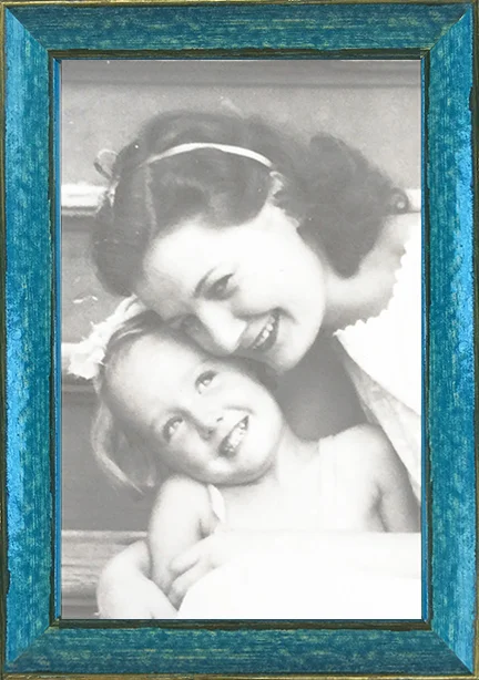 distressed and color picture frames