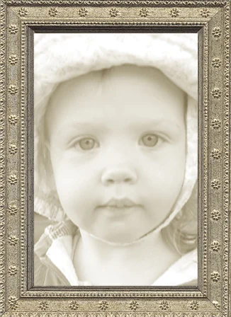 Thin Soft Silver Flower Decorative Ornate Picture Frame — MUSEUM FACSIMILES