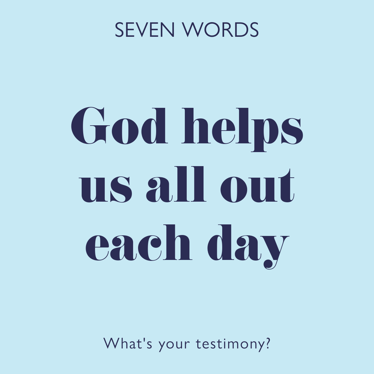 seven words — First United Methodist Church