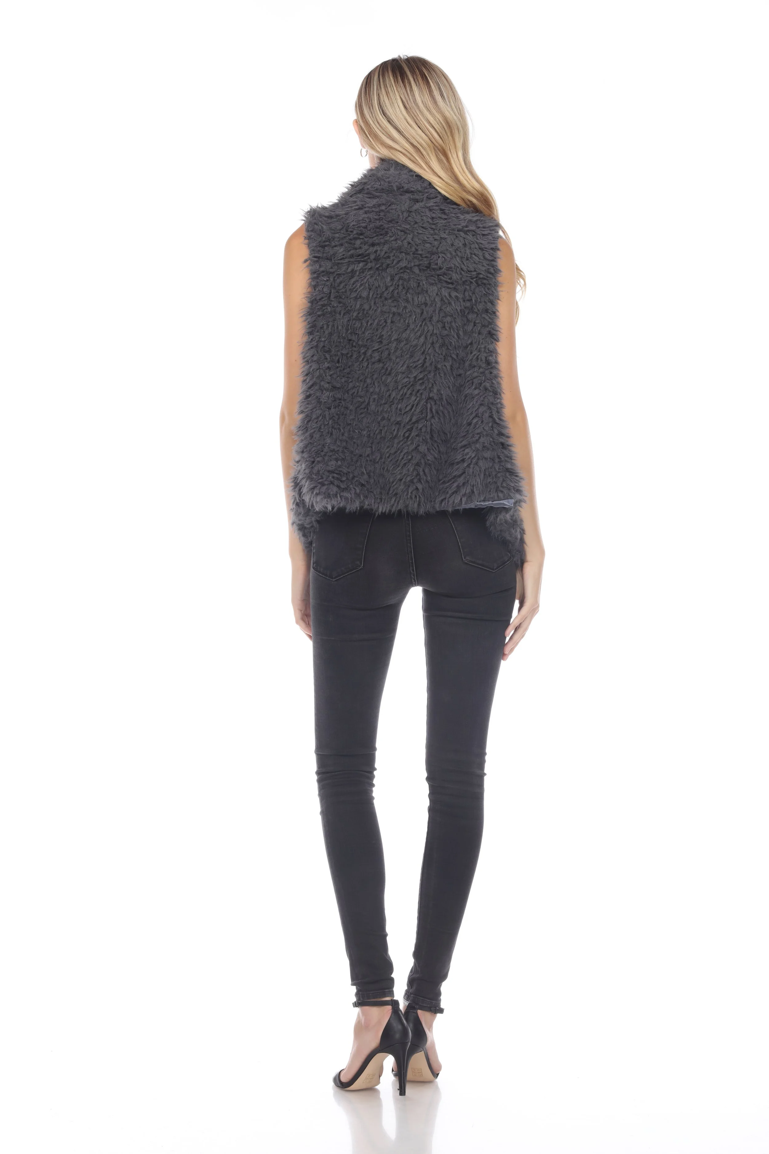 Sophia Faux Long Fur Coat — Rain + Rose On Trend Novelty Sweaters and Tops