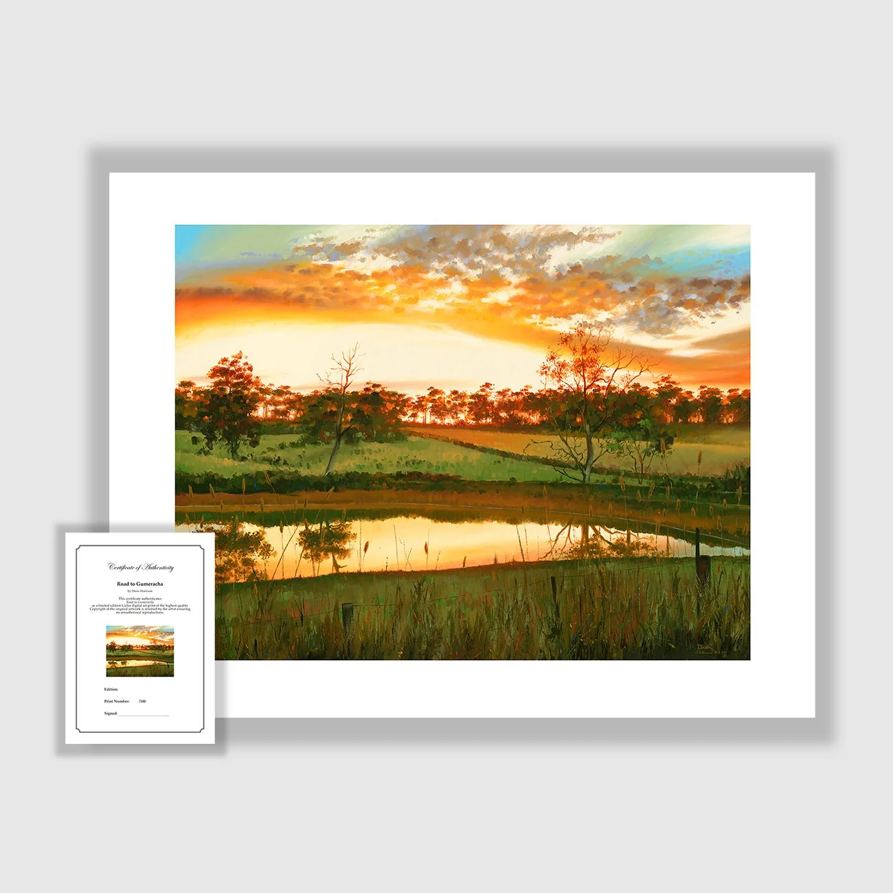 Road to Gumeracha - Limited Edition Paper Print — Drew Harrison - Artist