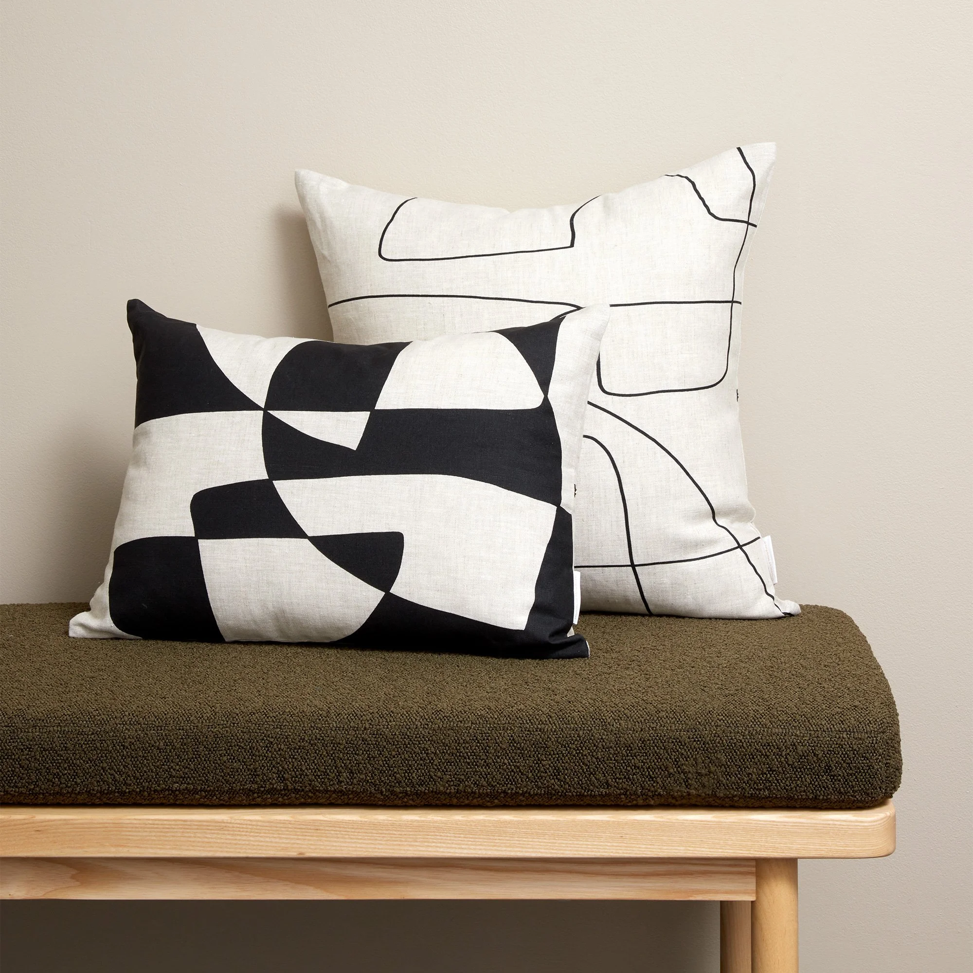 Check Round Cushion — Middle of Nowhere