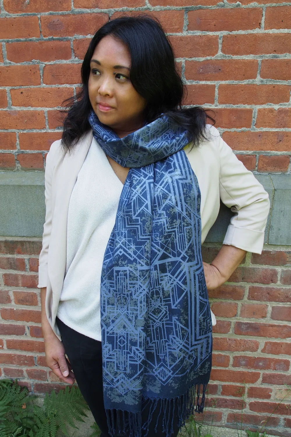 Gotham - Hand Printed Scarf — TWEEDLES