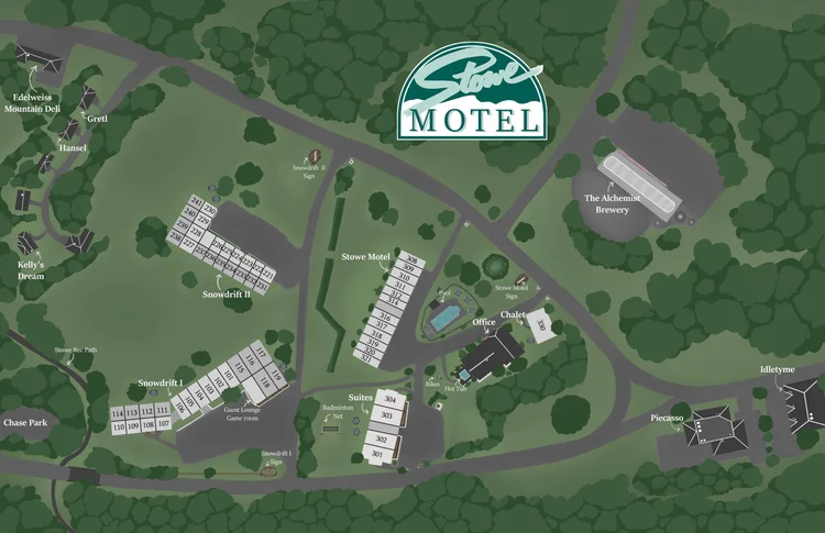 Property Map — Stowe Motel & Snowdrift