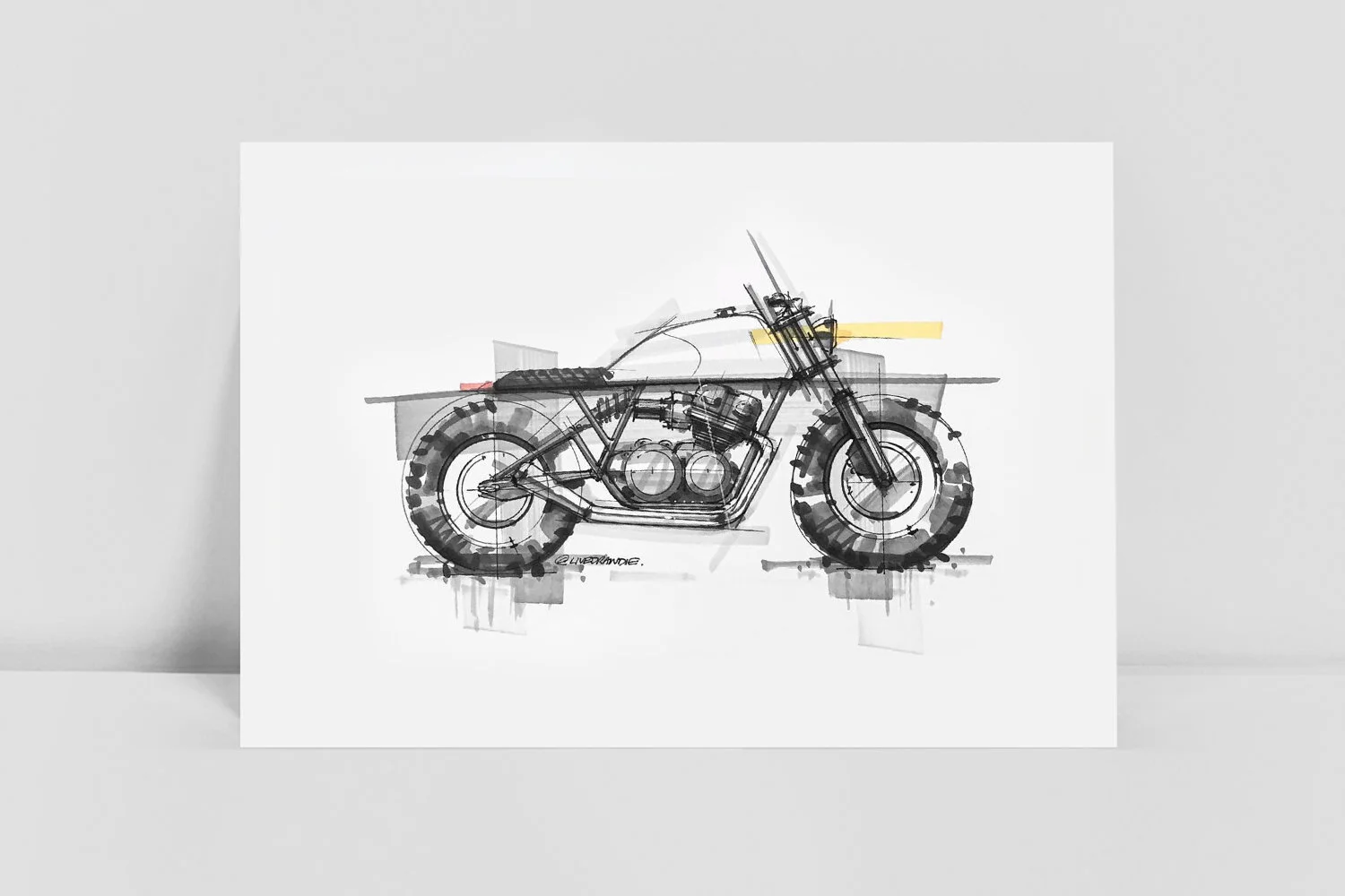 Cafe Racer Artwork | Reviewmotors.co