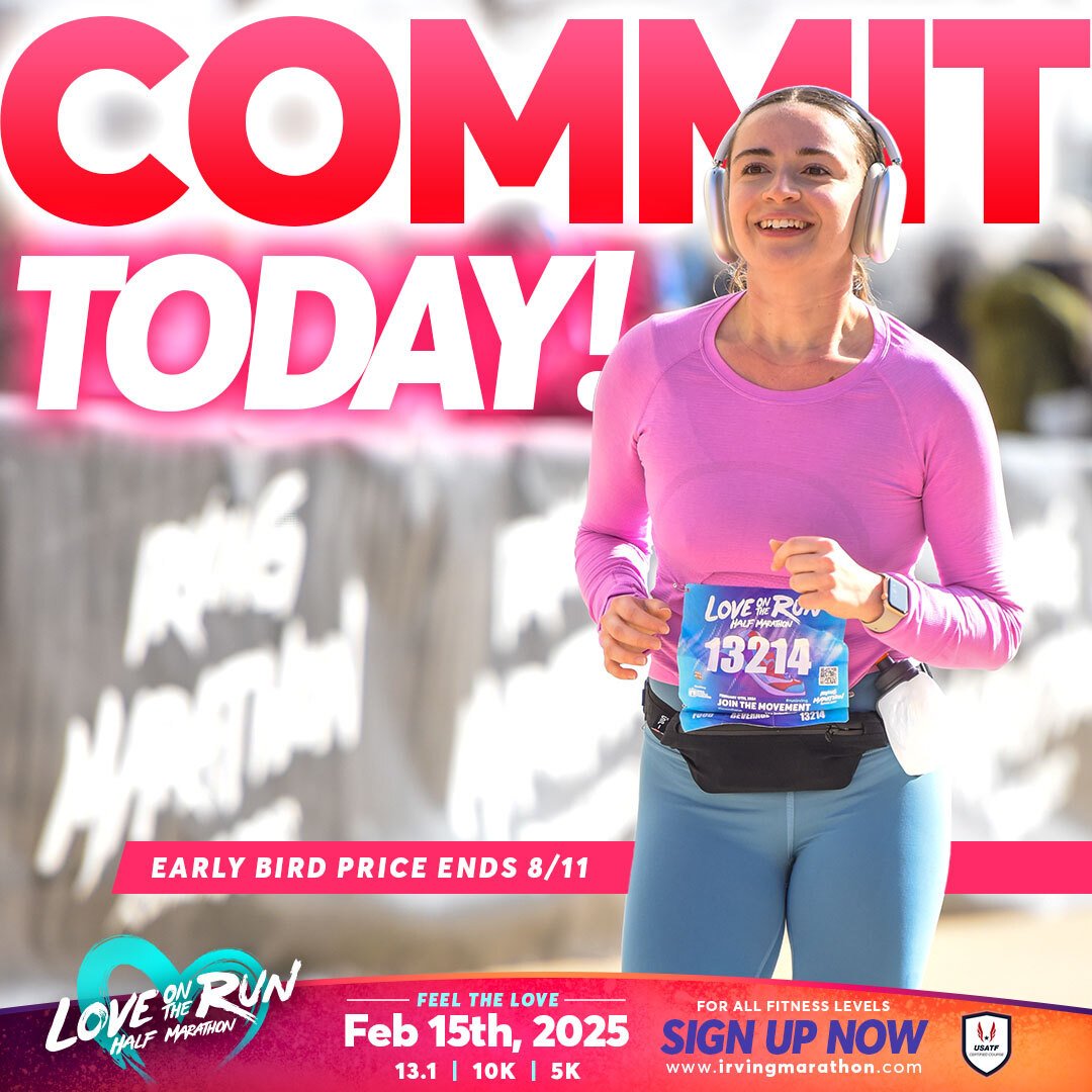 Love on the Run Half Marathon | Irving Marathon Running Series ...