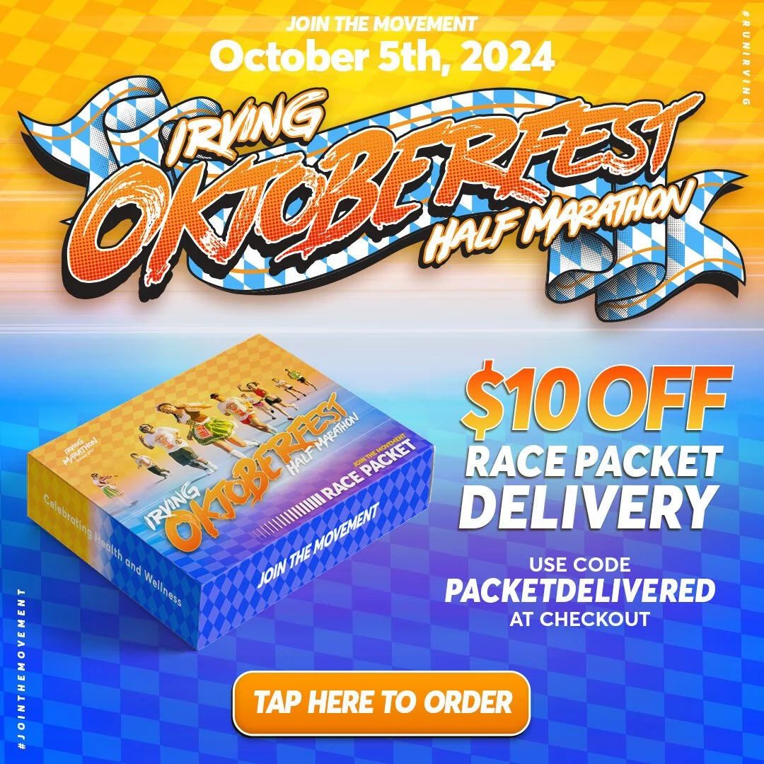 Race Packet Delivery | Irving Marathon Running Series, Marathon, Half ...