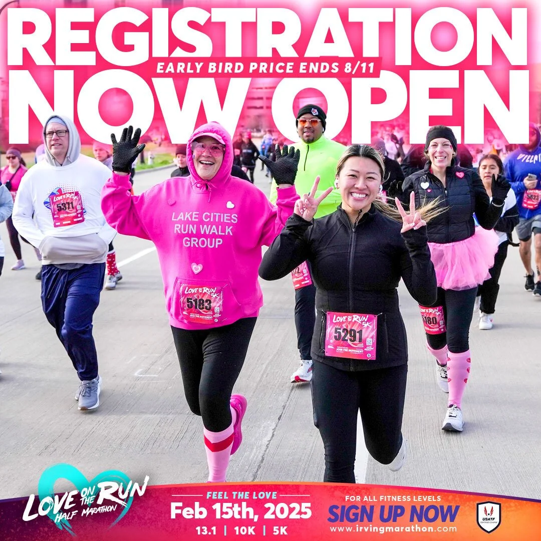 Love on the Run Half Marathon | Irving Marathon Running Series ...