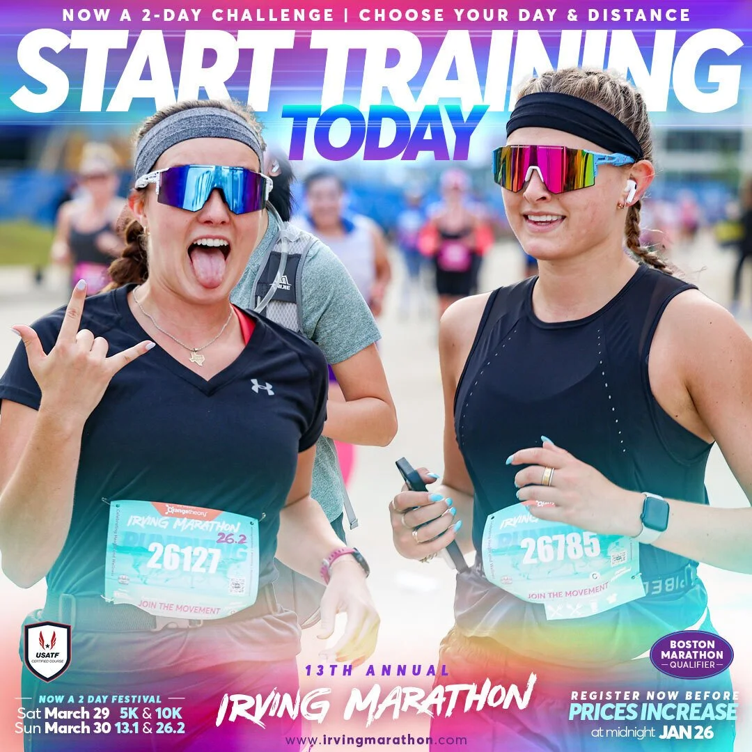 Irving Marathon 26.2, 13.1, 10k, 5k Run/Walk | Irving Marathon Running ...