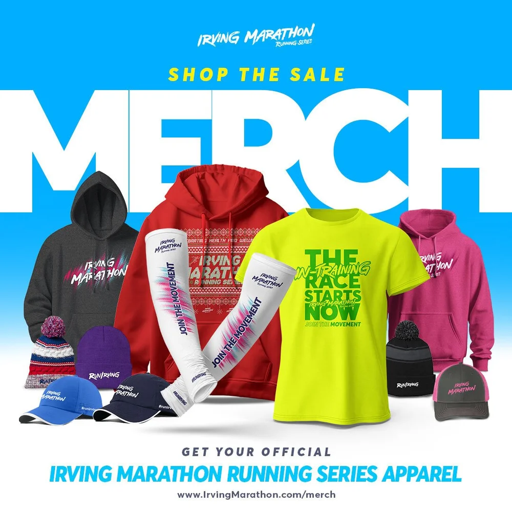 The Official Irving Marathon Running Series Merchandise Store | Irving ...