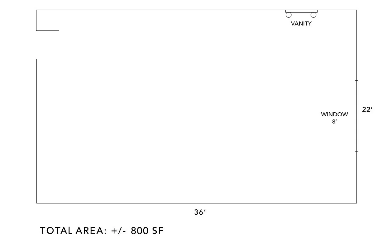 STUDIO 520 / 800 SF — Ruby Bird Studio