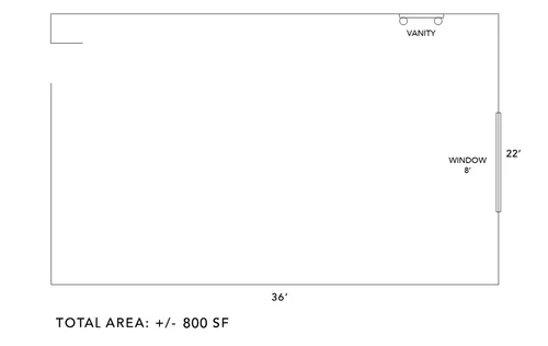 STUDIO 520 / 800 SF — Ruby Bird Studio