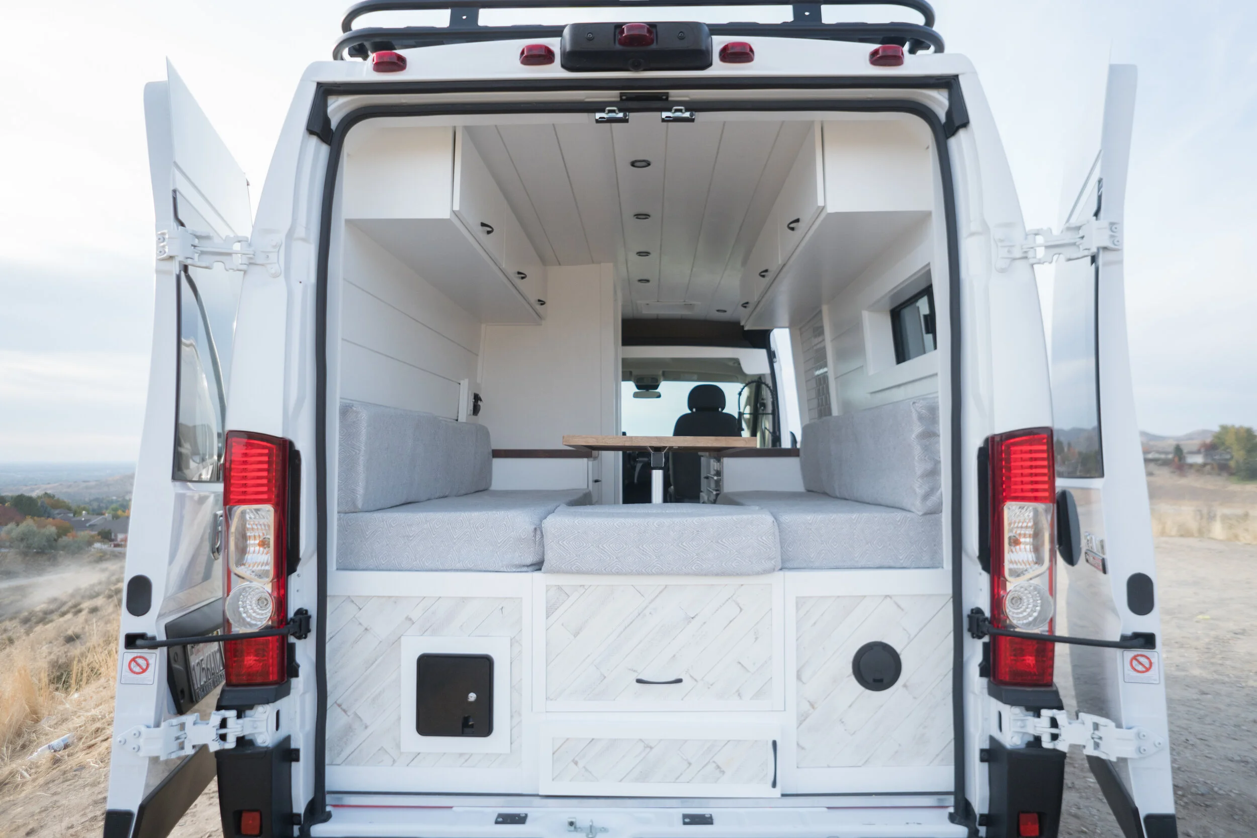 VAN TOUR | 159" Extended Promaster Van Conversion with Bathroom — Sara ...