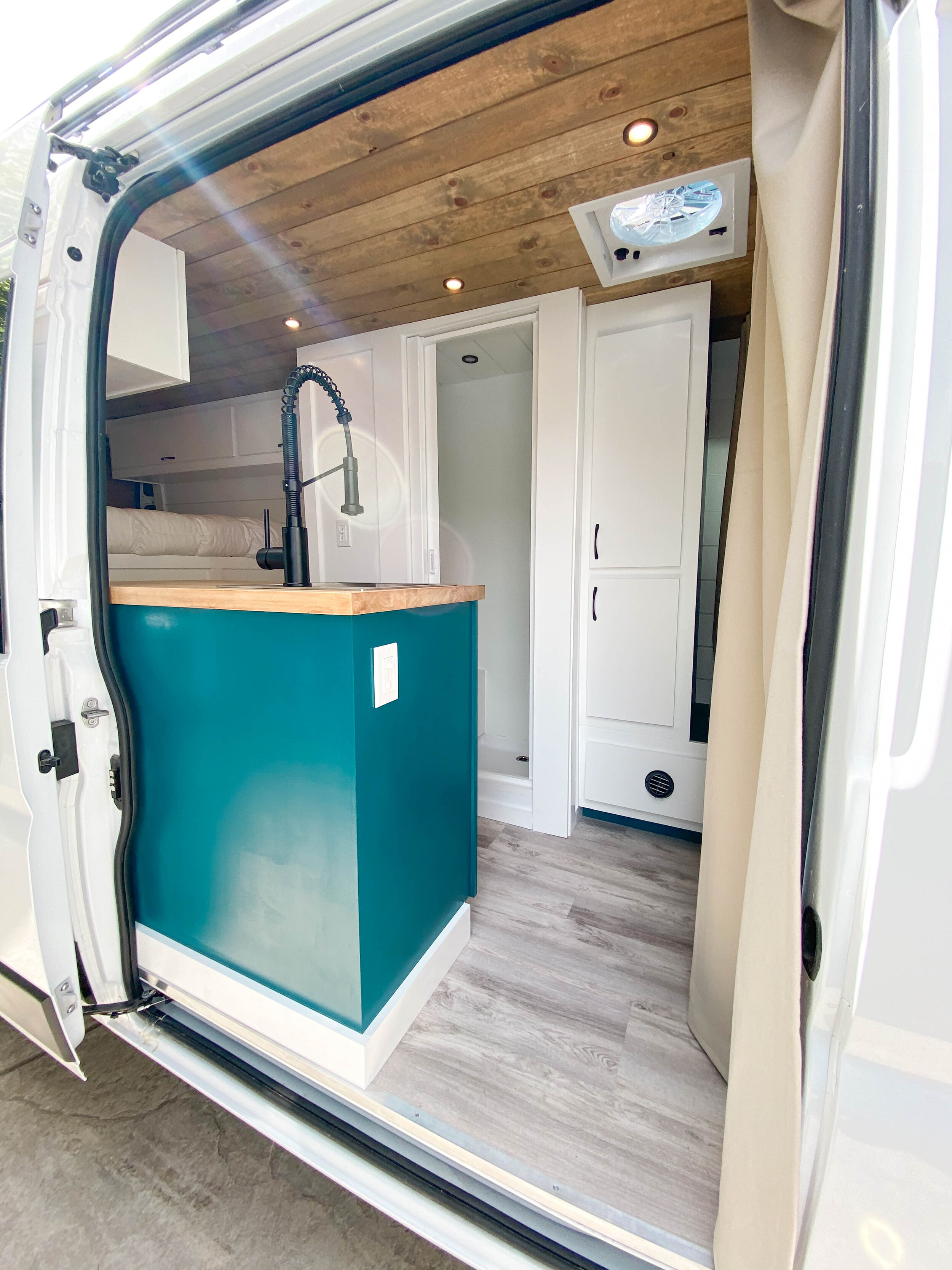 VAN TOUR | 159" Extended Promaster Van Conversion with Full Bathroom ...