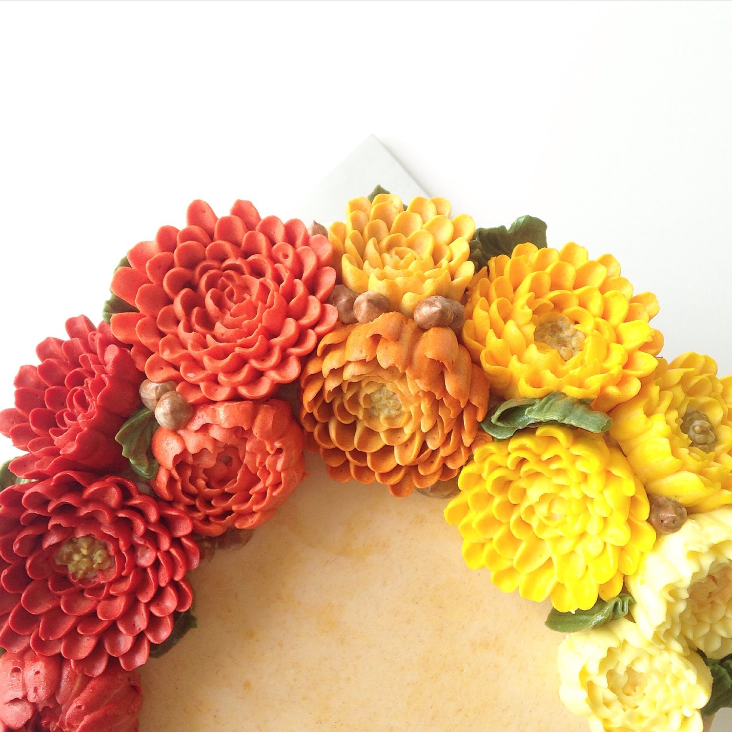Fall Buttercream Chrysanthemums — Eat Cake Be Merry