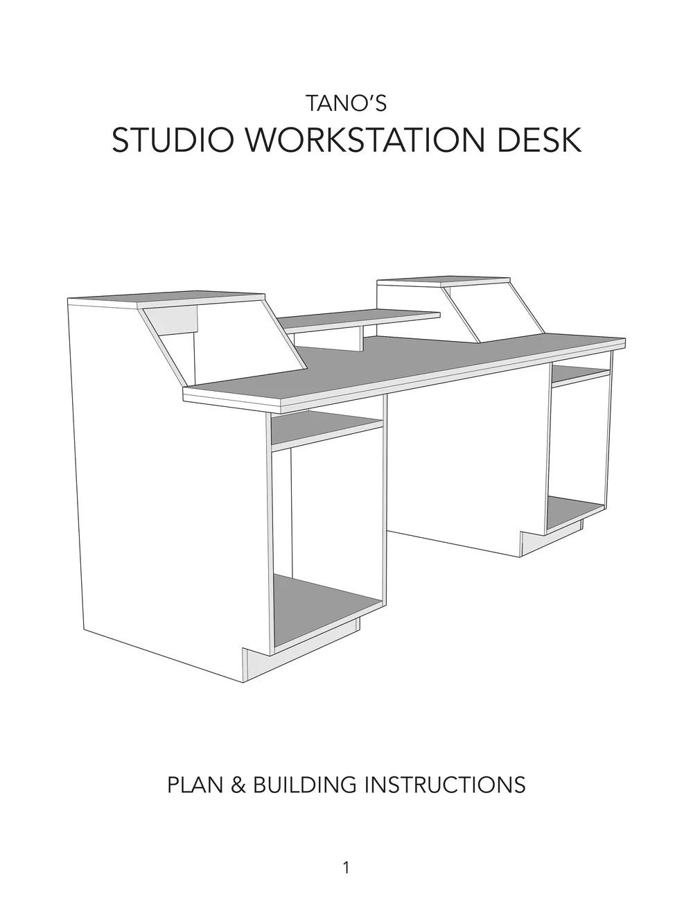 Audio Studio Workstation Desk Plan How To Build A Music Production