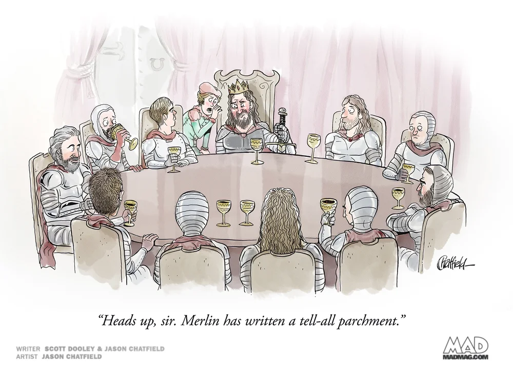 MAD Magazine: That loser, Merlin... - New Yorker Cartoonist Jason Chatfield