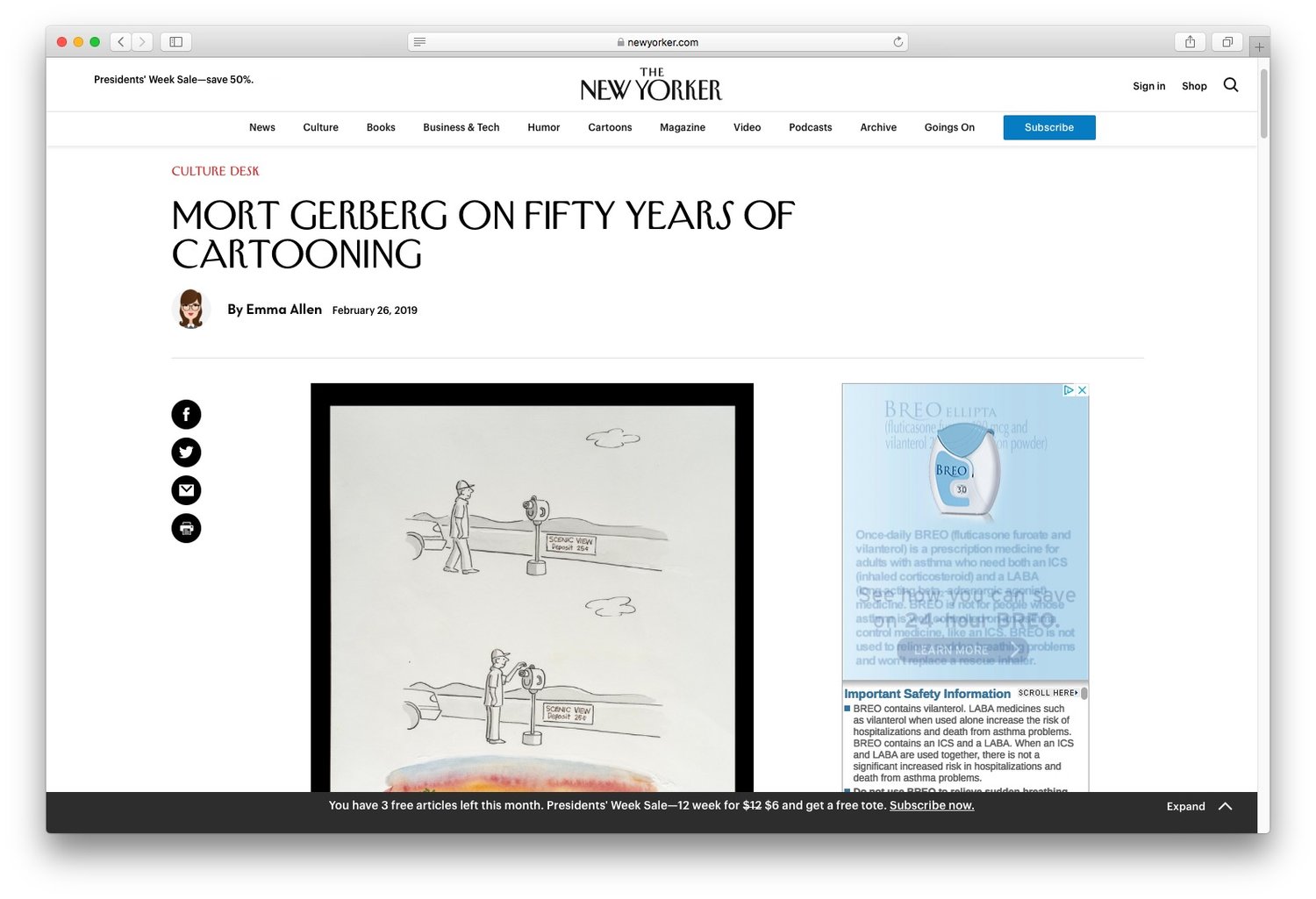 The New Yorker: Mort Gerberg on Fifty Years of Cartooning - New Yorker ...