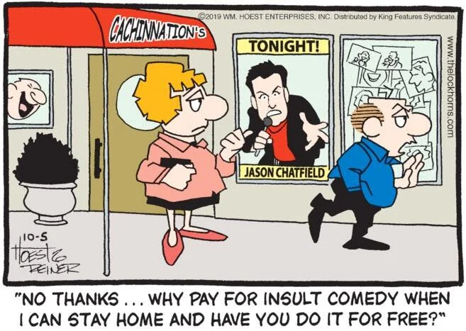 A Chatfield Cameo in The Lockhorns! - New Yorker Cartoonist Jason Chatfield