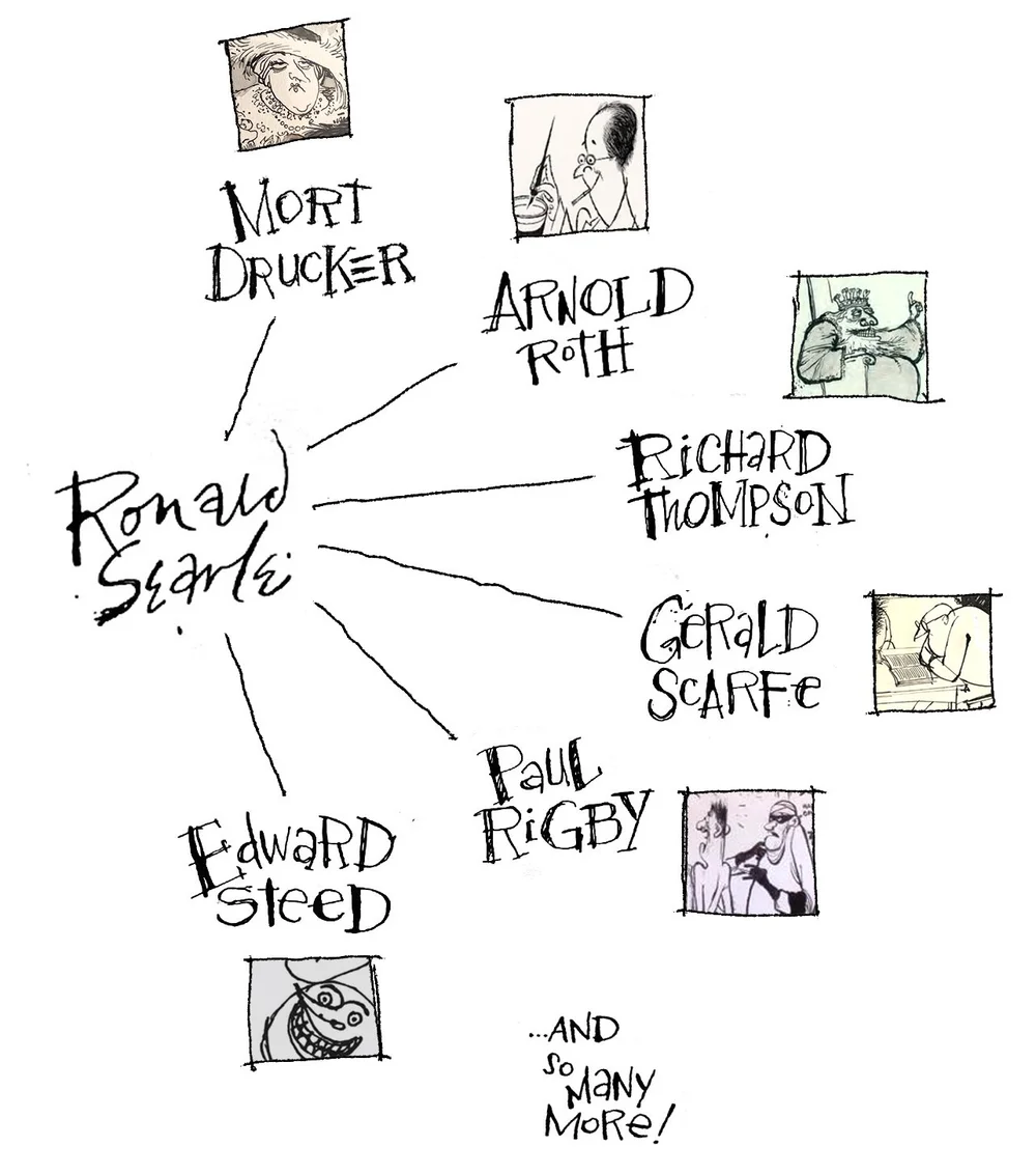 Artist Spotlight: Ronald Searle - New Yorker Cartoonist Jason Chatfield