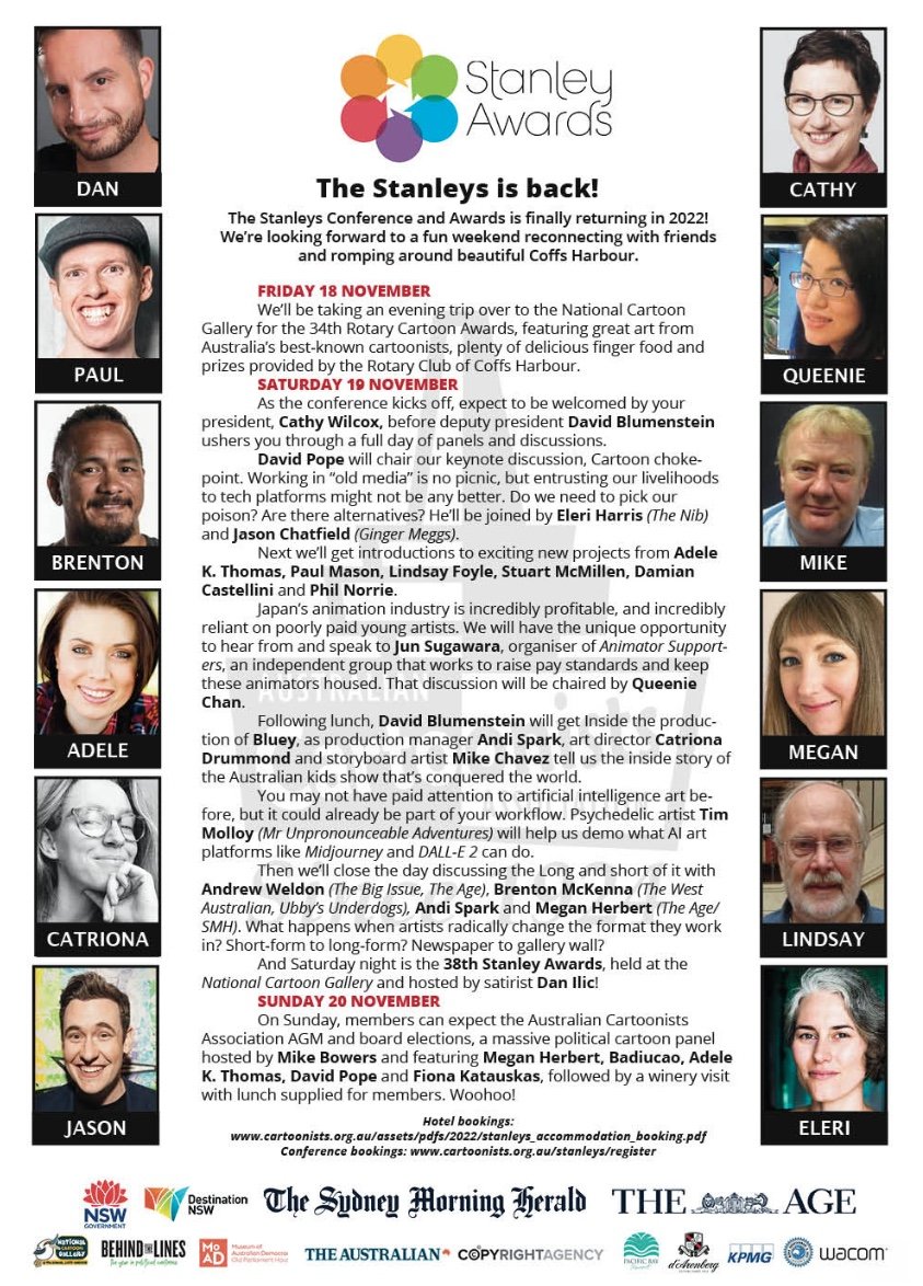 2022 Australian Cartoonists' Association Stanley Awards - New Yorker ...