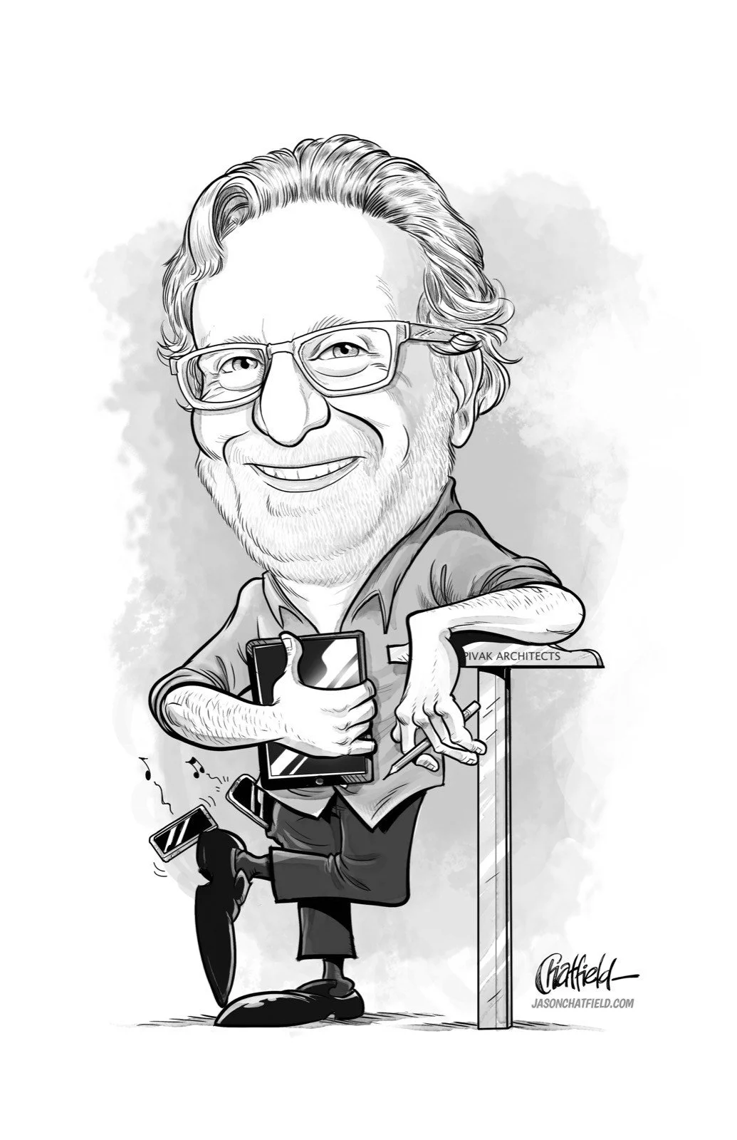 Personalised Gift Caricature - New Yorker Cartoonist Jason Chatfield