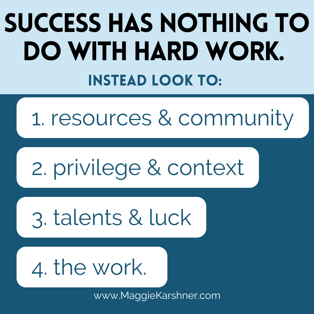 The Success Myth and the Four Factors You Actually Need to Know About — Maggie Karshner, self ...