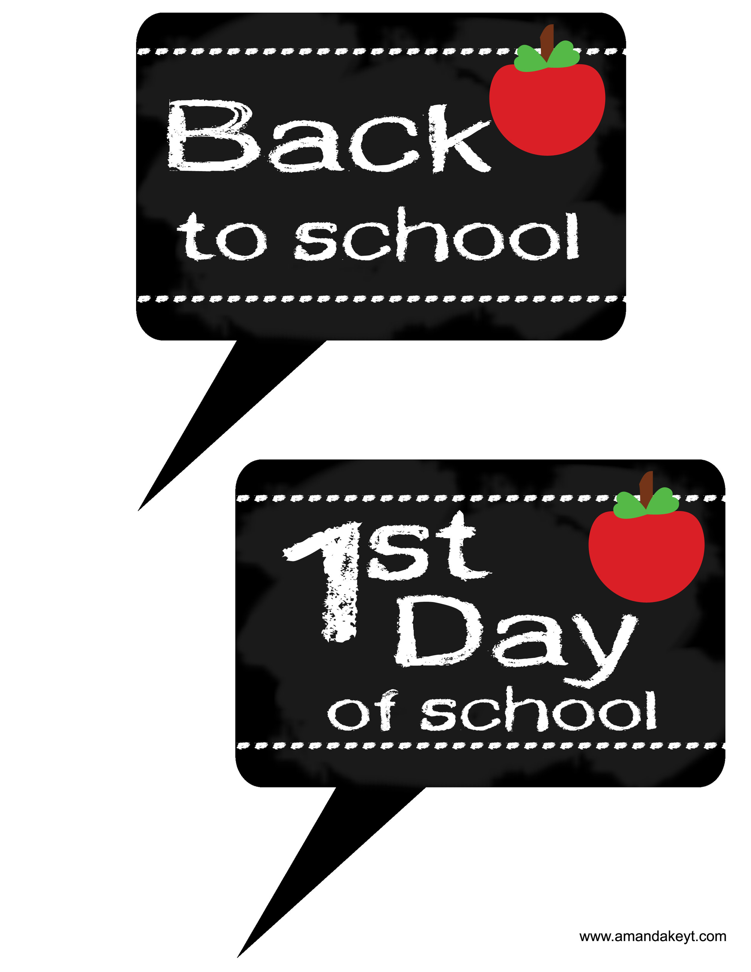 Free Speech Bubbles 6 — Amanda Keyt Printable Designs