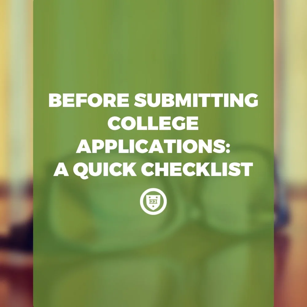 Before Submitting College Applications: A Quick Checklist — Elite ...