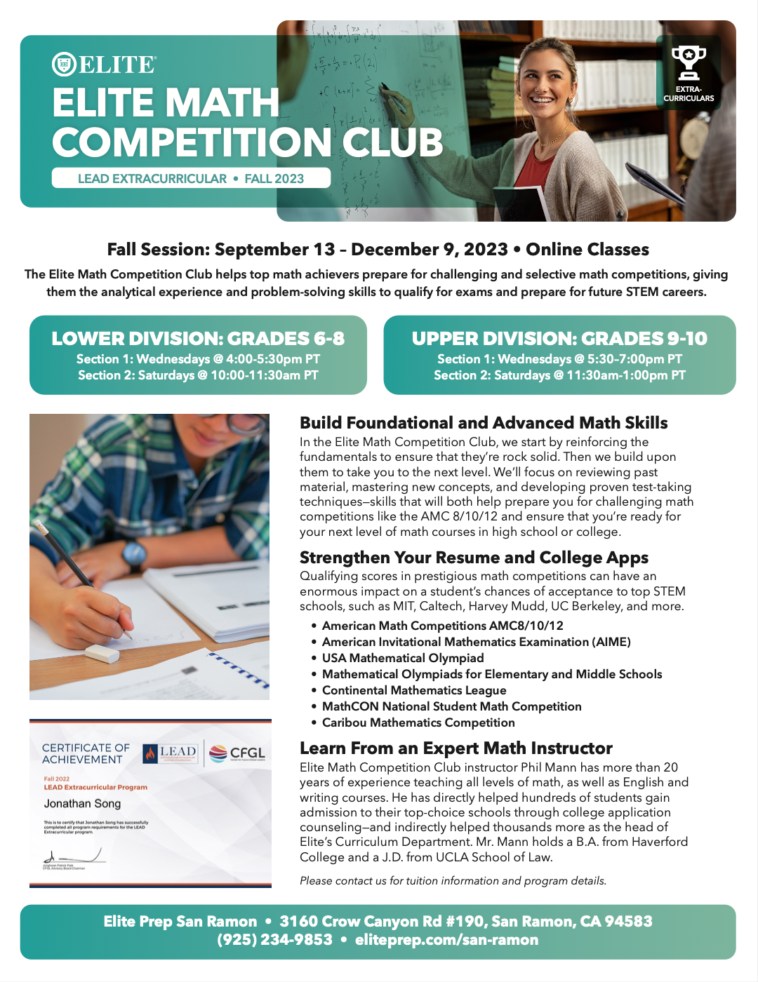 Elite Prep San Ramon — Elite Educational Institute