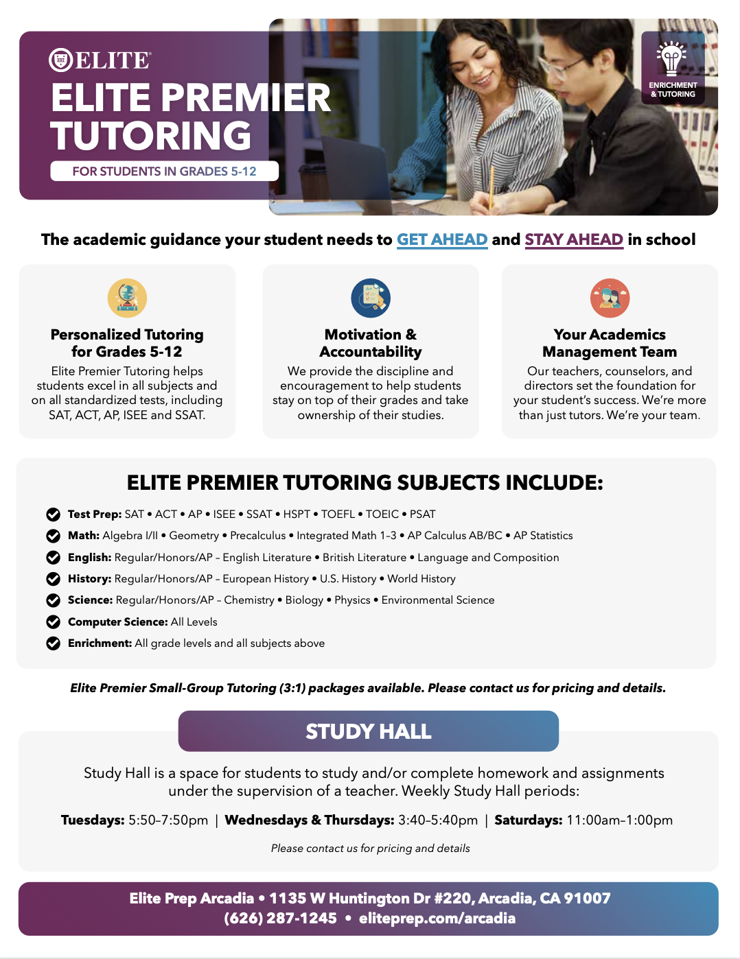 Elite Prep Arcadia — Elite Educational Institute