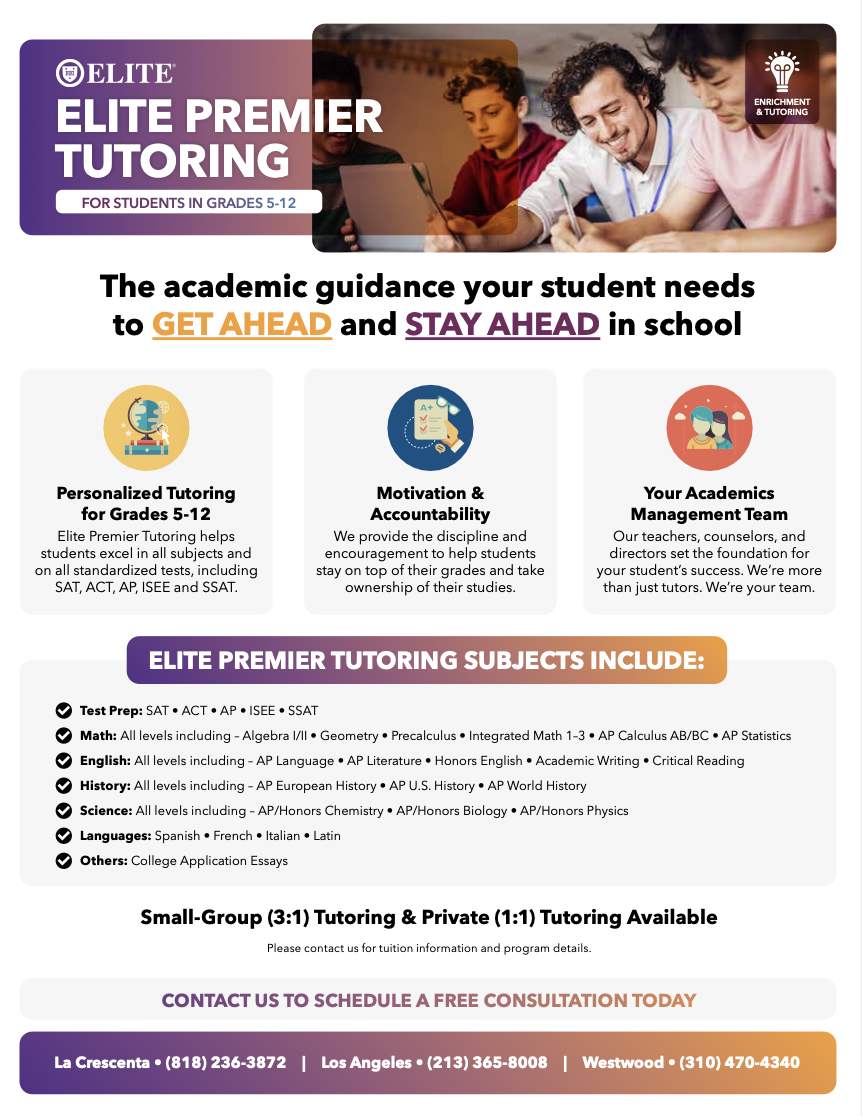 Elite Prep Los Angeles — Elite Educational Institute