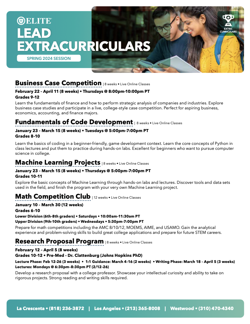 Elite Prep Los Angeles — Elite Educational Institute