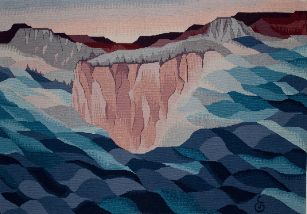 When the Ocean and Desert Were One — Elizabeth Buckley Tapestry Artist