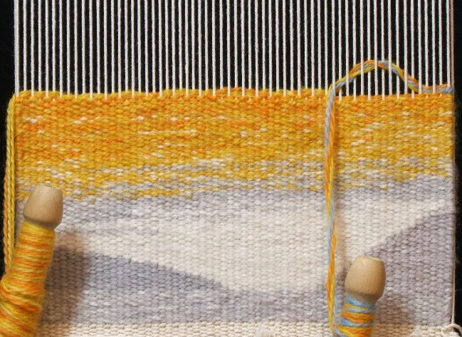Color Blending Using Multiple Wefts — Elizabeth Buckley Tapestry Artist