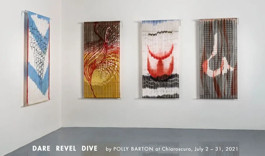 Polly Barton "Dare, Revel, Dive" — Elizabeth Buckley Tapestry Artist