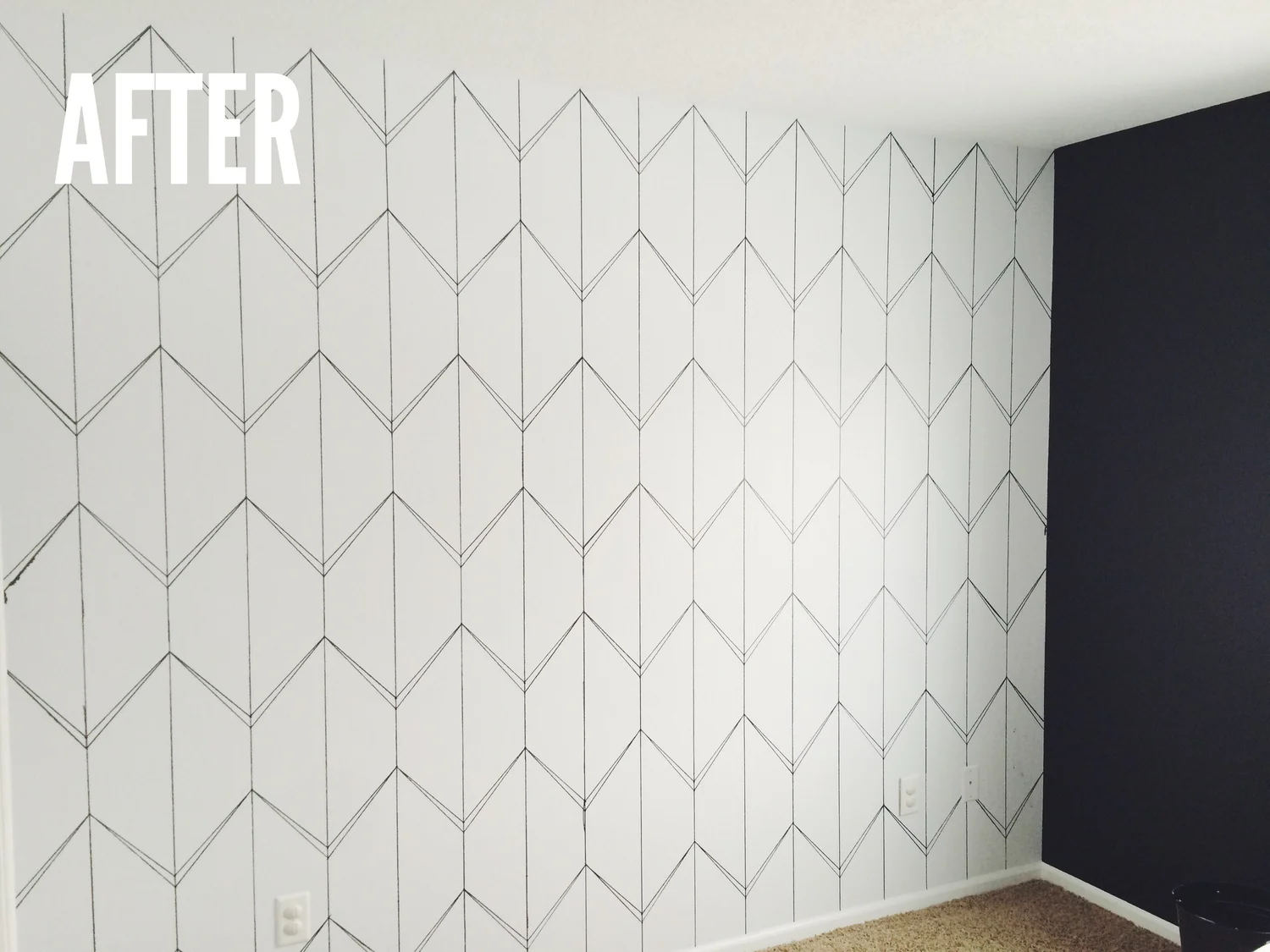 DIY geometric statement wall — SNAPPY CASUAL